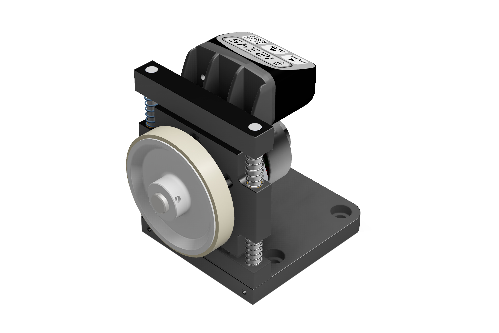 Electronic meter counter angle flange WF58 with measuring display F7 ...