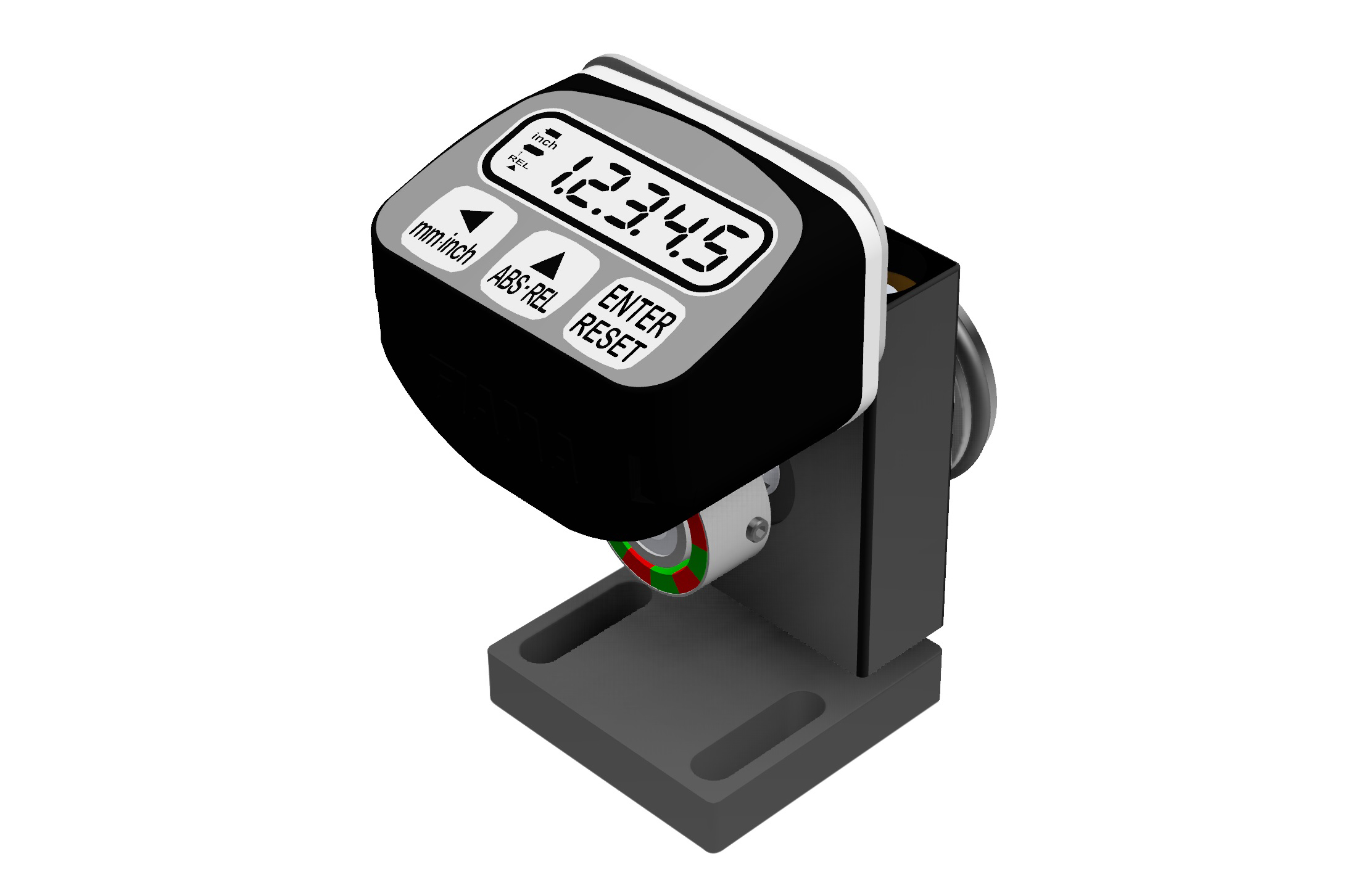 Electronic meter counter angle flange WF24 with measuring display EP7 ...